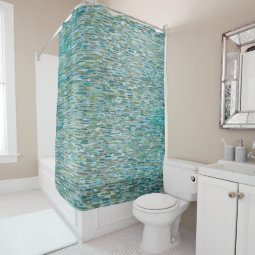 Rain on A Lake Coastal Shower Curtain Bath Juul | Zazzle