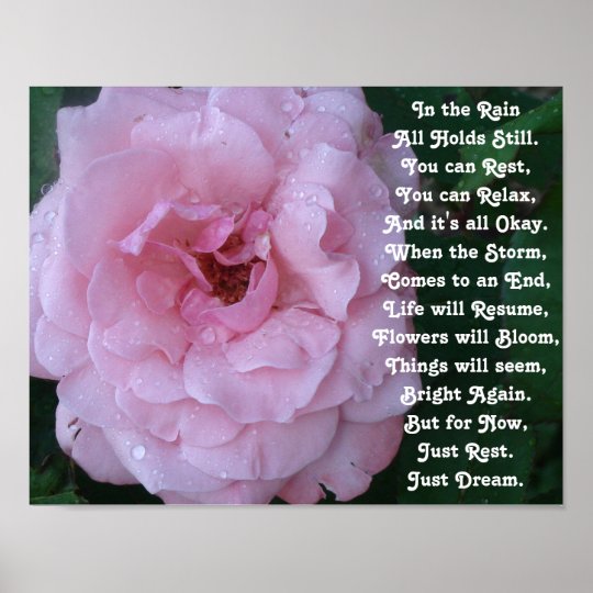 To A Wild Rose Poem Poster | Zazzle.com
