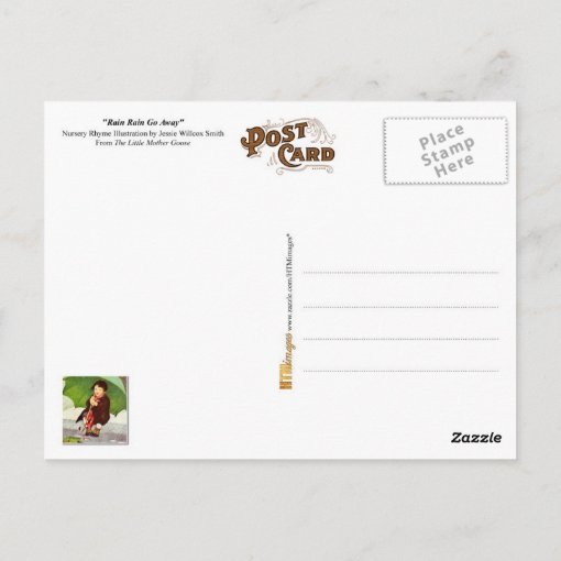 Rain Rain Go Away Postcard | Zazzle