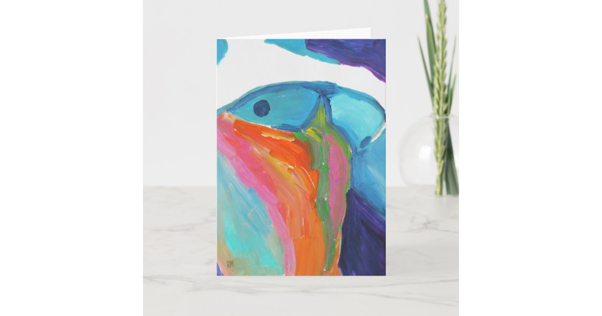 Rainbow Abs greeting card | Zazzle