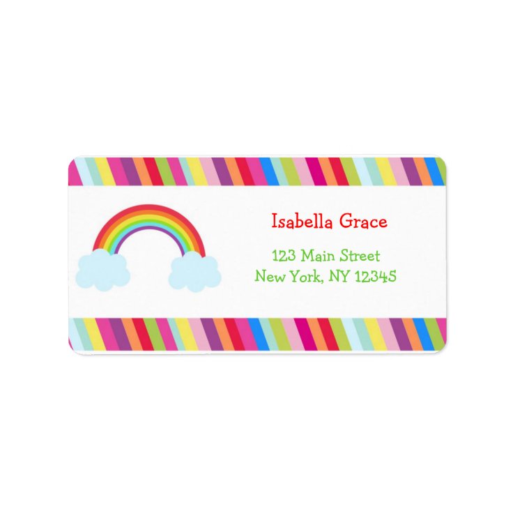 Rainbow Address Labels | Zazzle