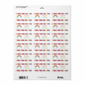 Rainbow Address Labels | Zazzle