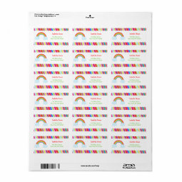 Rainbow Address Labels | Zazzle