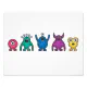 Rainbow Alien Monsters Photo Print | Zazzle