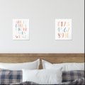 Rainbow Alphabet and Numbers Educational Classroom Wall Art Sets | Zazzle