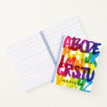 Rainbow Alphabet Kindergarten Notebook | Zazzle