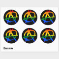 Rainbow Anarchy Sticker | Zazzle