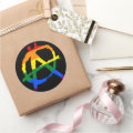 Rainbow Anarchy Sticker | Zazzle