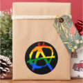Rainbow Anarchy Sticker | Zazzle