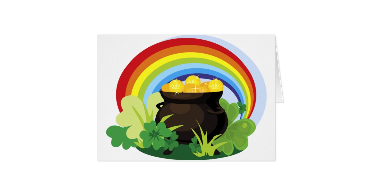 Rainbow And Pot Of Gold | Zazzle
