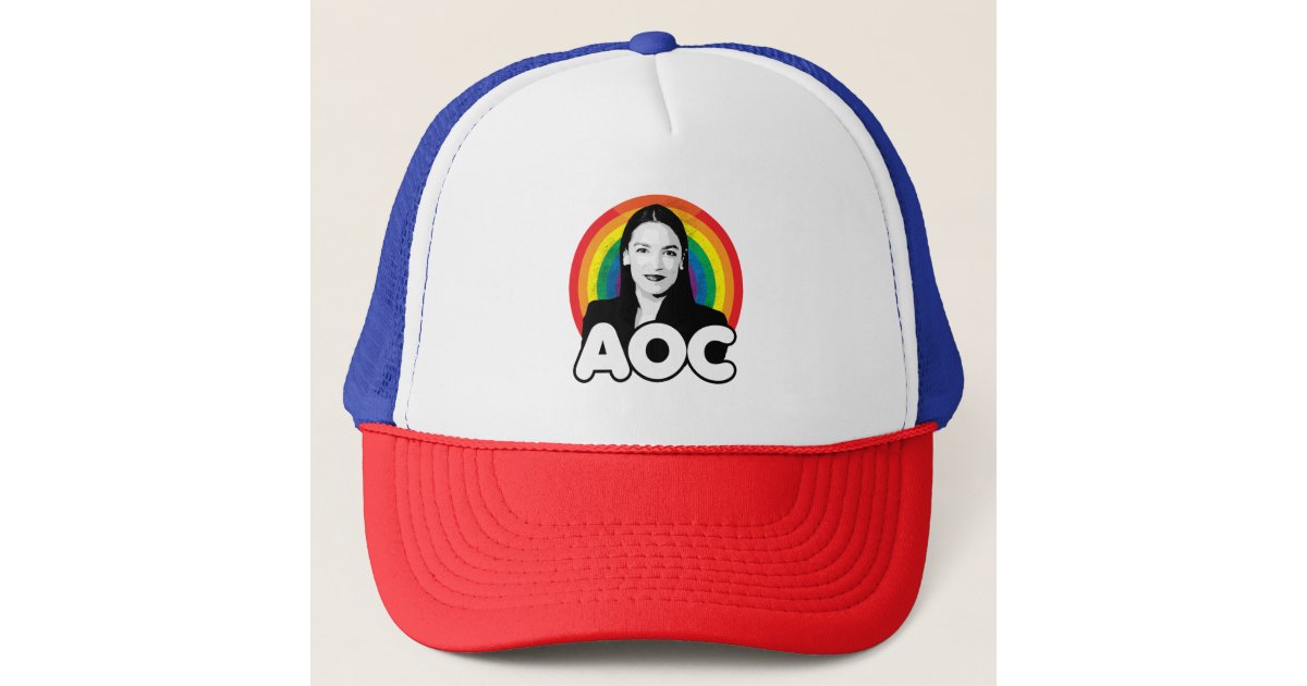 Rainbow AOC Trucker Hat | Zazzle