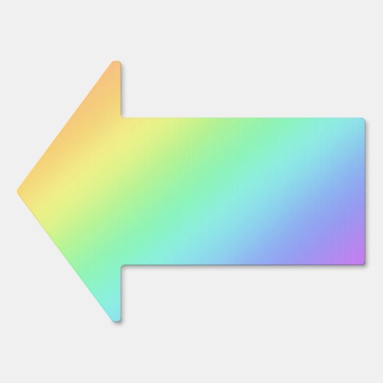 Rainbow Arrow Lawn Sign | Zazzle.com