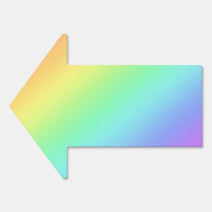 Rainbow Arrow Lawn Sign | Zazzle.com