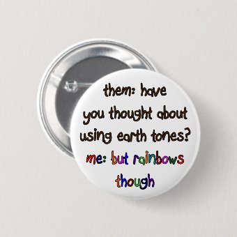 Rainbow Artist Button | Zazzle