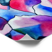 Rainbow Azalea flower original watercolor painting Poster | Zazzle