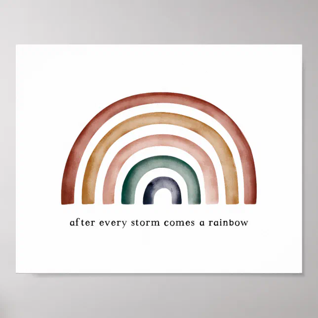 Rainbow Baby - After every storm comes a rainbow Poster | Zazzle