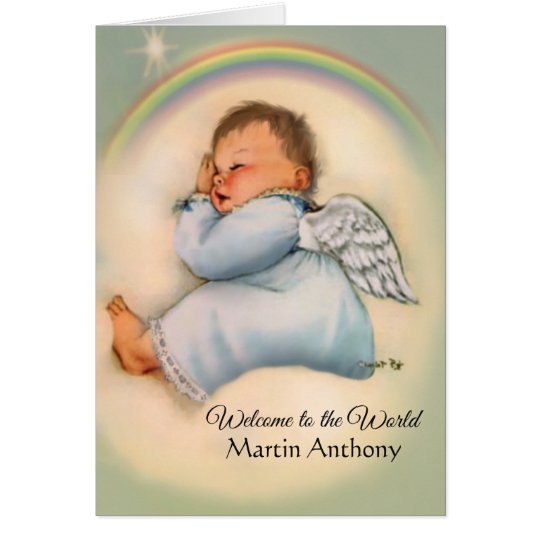 Rainbow Baby Boy Angel Religious Scripture Verse | Zazzle.com