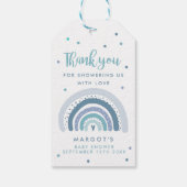 Rainbow Baby Shower Muted Pastel Rainbow Favor Gift Tags | Zazzle