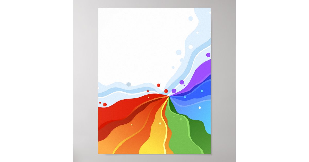 Rainbow Background Poster | Zazzle