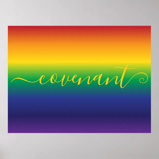 Rainbow Bible Quote Saying Poster | Zazzle