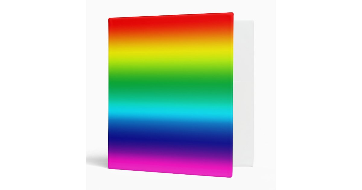 RAINBOW - binder | Zazzle