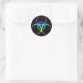 Rainbow Biohazard Symbol - Sticker | Zazzle