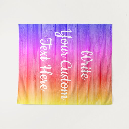 Rainbow Birthday Party Photo Booth Backdrop Prop | Zazzle