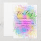 Rainbow Birthday, , Watercolor, Rainbow Party, Invitation | Zazzle