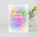 Rainbow Birthday, , Watercolor, Rainbow Party, Invitation | Zazzle