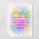 Rainbow Birthday, , Watercolor, Rainbow Party, Invitation | Zazzle