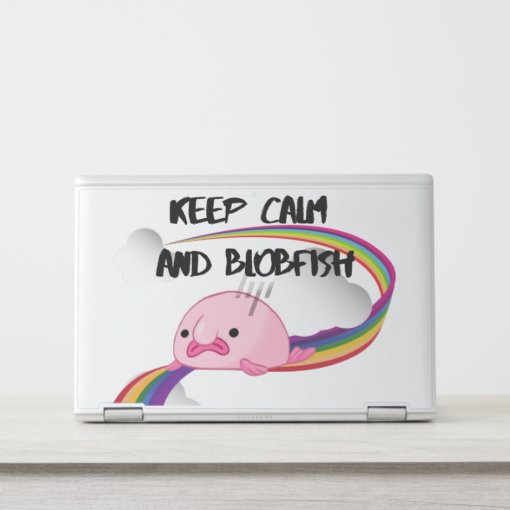 Rainbow Blobfish HP Laptop Skin | Zazzle