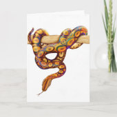 Rainbow Boa Constrictor Snake Card | Zazzle