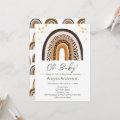 Rainbow Boho Animal Print Baby Shower Invitation | Zazzle