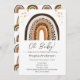 Rainbow Boho Animal Print Baby Shower Invitation | Zazzle