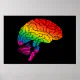 Rainbow Brain Poster | Zazzle