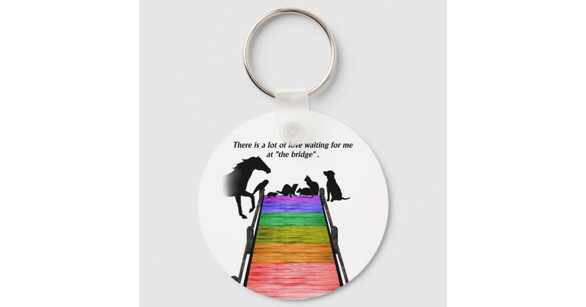 Rainbow Bridge Keychain | Zazzle