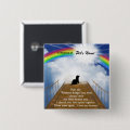 Rainbow Bridge Memorial Poem for Ferrets Button | Zazzle