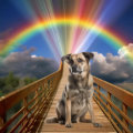 Rainbow Bridge Pet Memorial Loss Customize Poster | Zazzle