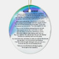 Rainbow Bridge Poem Ceramic Ornament | Zazzle
