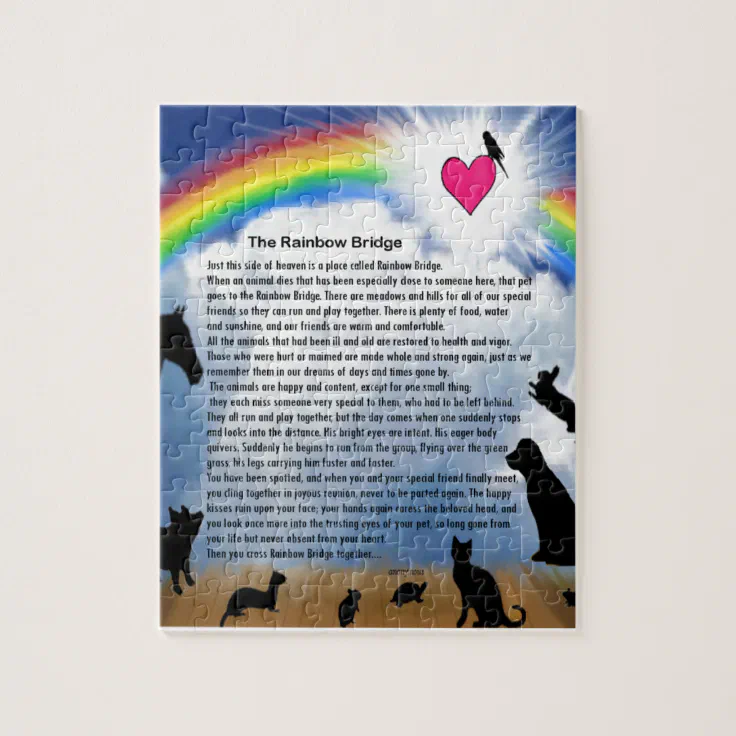 Rainbow Bridge Poem Jigsaw Puzzle | Zazzle