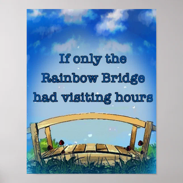 Rainbow Bridge Poster | Zazzle