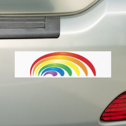 Rainbow Bumper Sticker | Zazzle