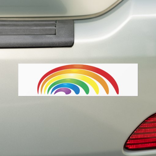 Rainbow Bumper Sticker | Zazzle