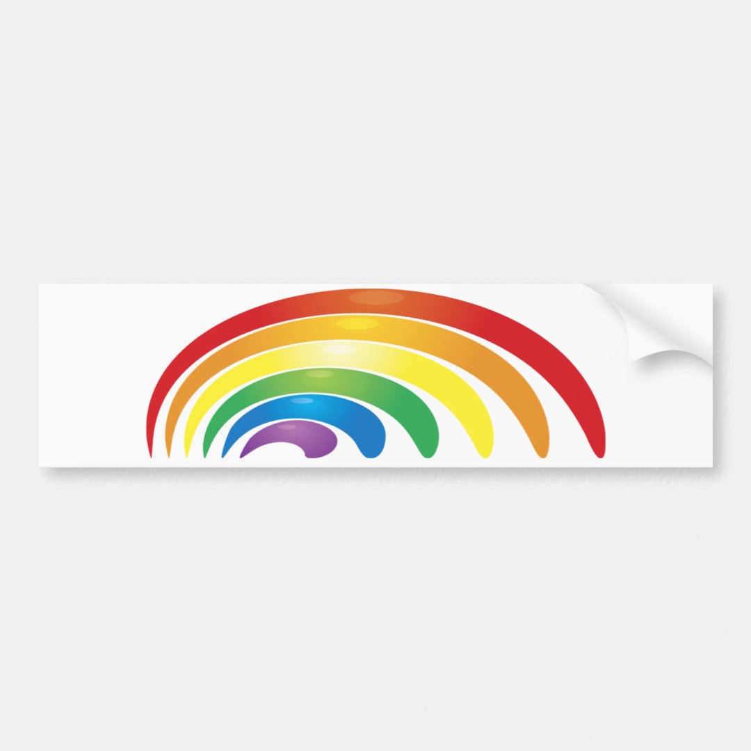 Rainbow Bumper Sticker | Zazzle