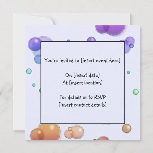 Rainbow Bunny Anime Girl Invitation | Zazzle