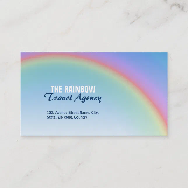 Rainbow Business Card | Zazzle
