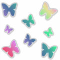 Rainbow Butterfly Sticker Pack | Cute Butterflies | Zazzle