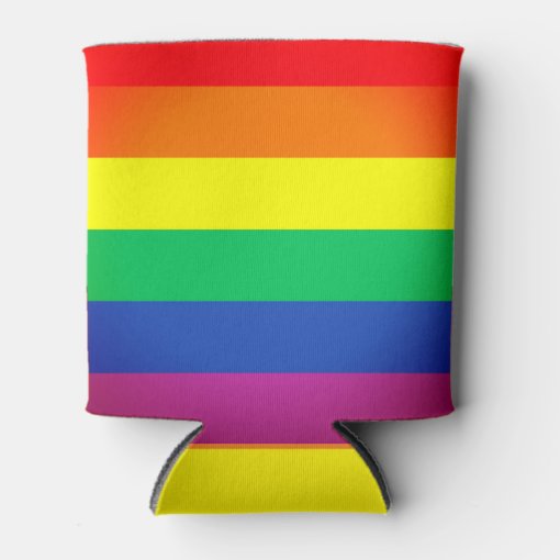 Rainbow Can Cooler | Zazzle