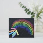 Rainbow Chalk Postcard | Zazzle