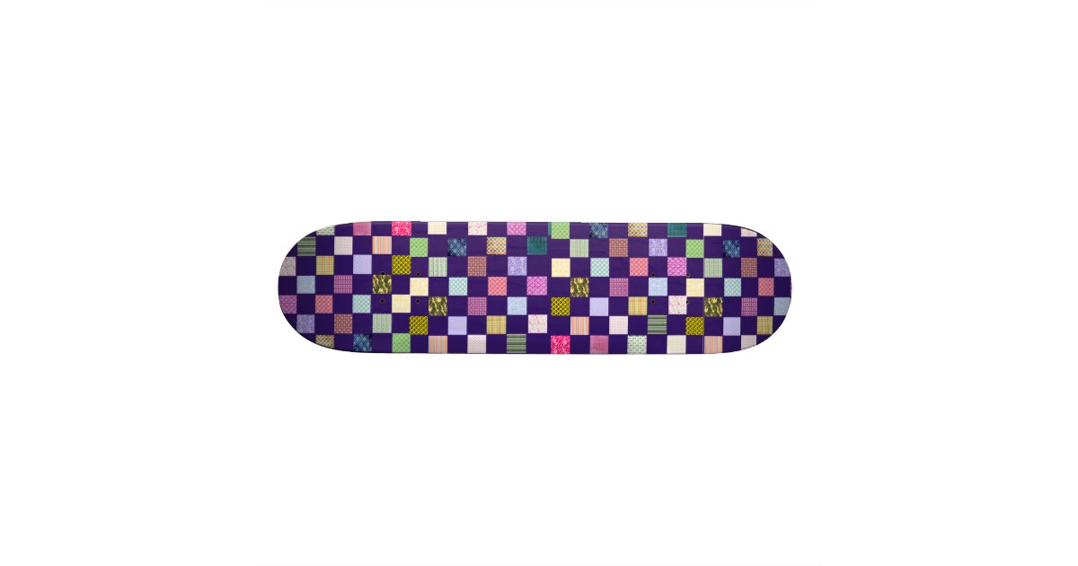 Rainbow Checkerboard pattern Skateboard Deck | Zazzle.com